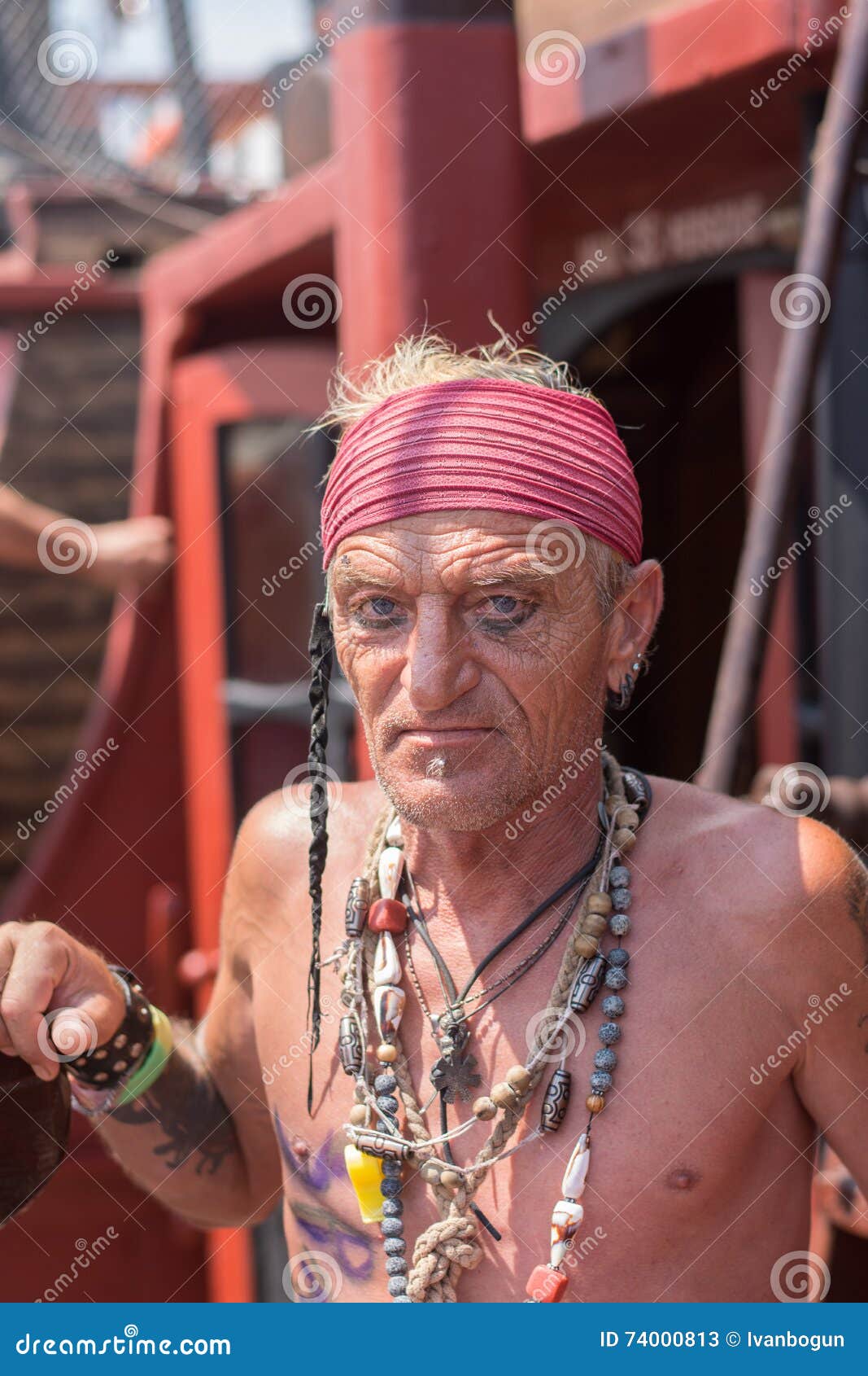 Pirate. Old man portrait stock image. Image of illegal - 74000813