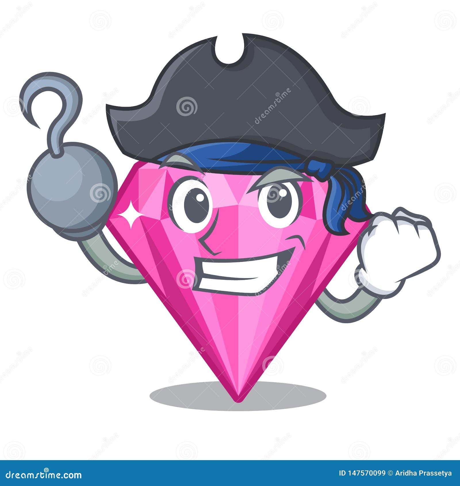 Pirate Pink Diamond Above Character Makeup Table Stock Vector ...
