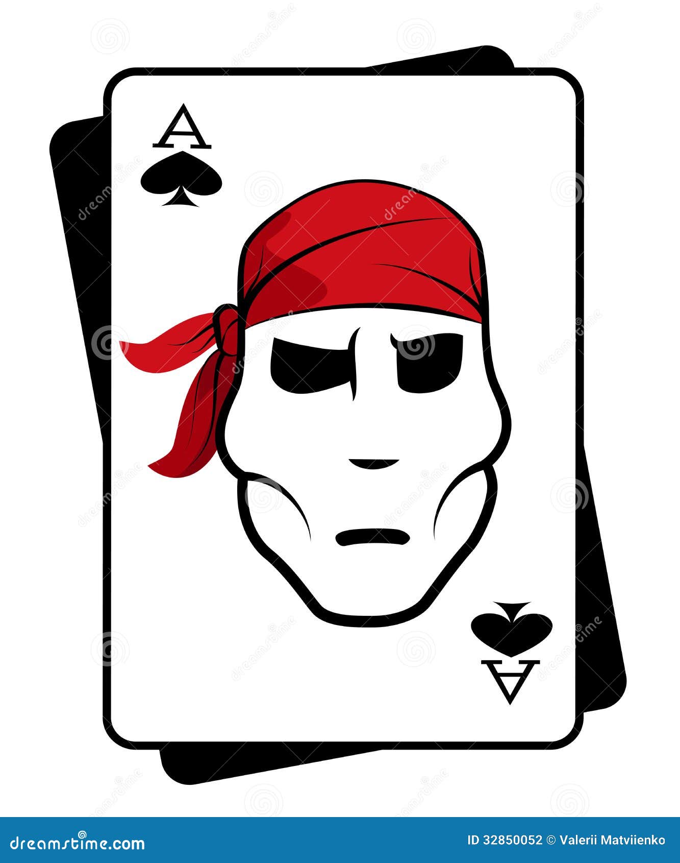 Pirate And Playing Cards Vector Illustration | CartoonDealer.com #32850052