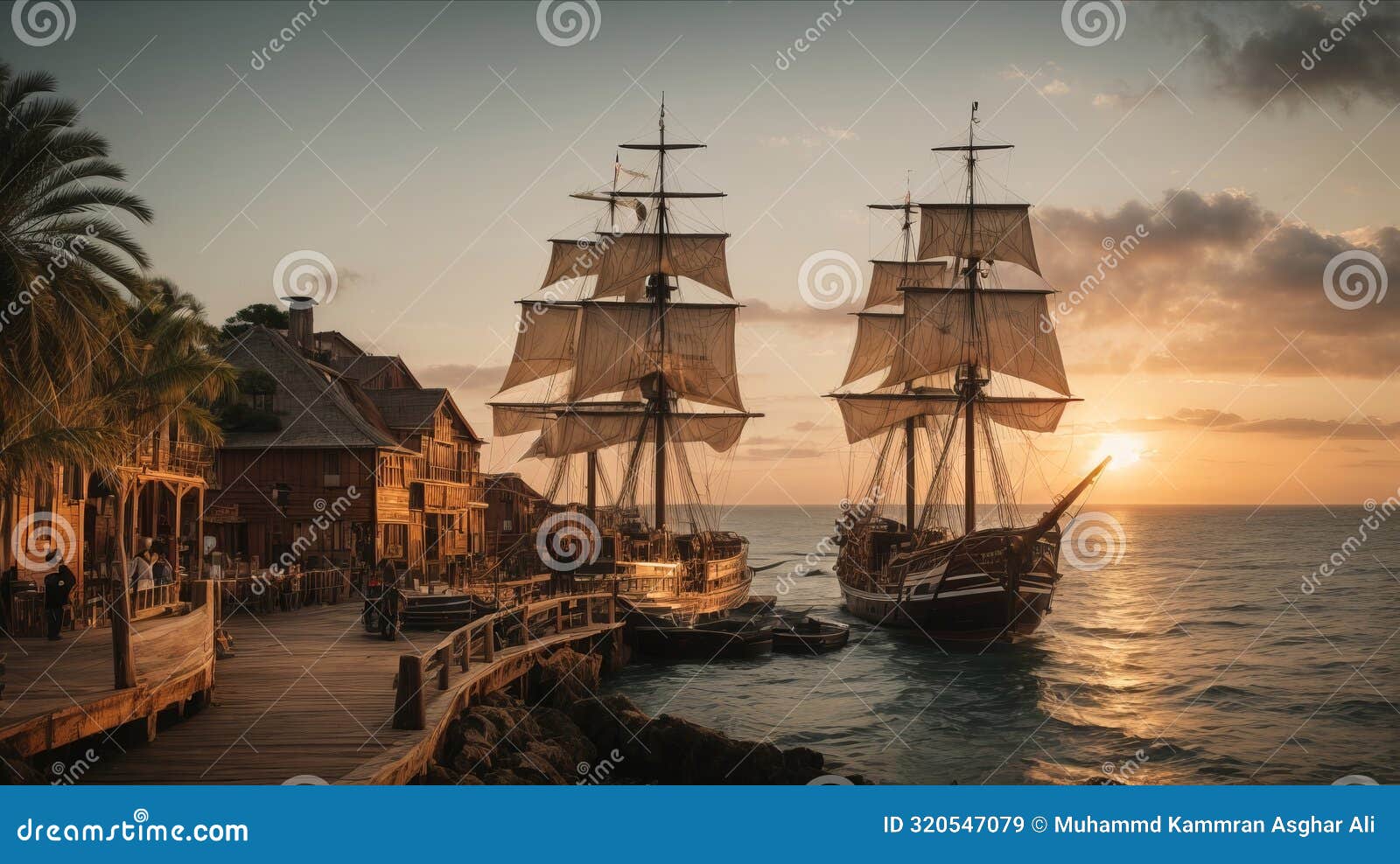 Pirate Port Royal, 1660 Pier, Pirate Ships, Tavern And Drunken Pirates ...