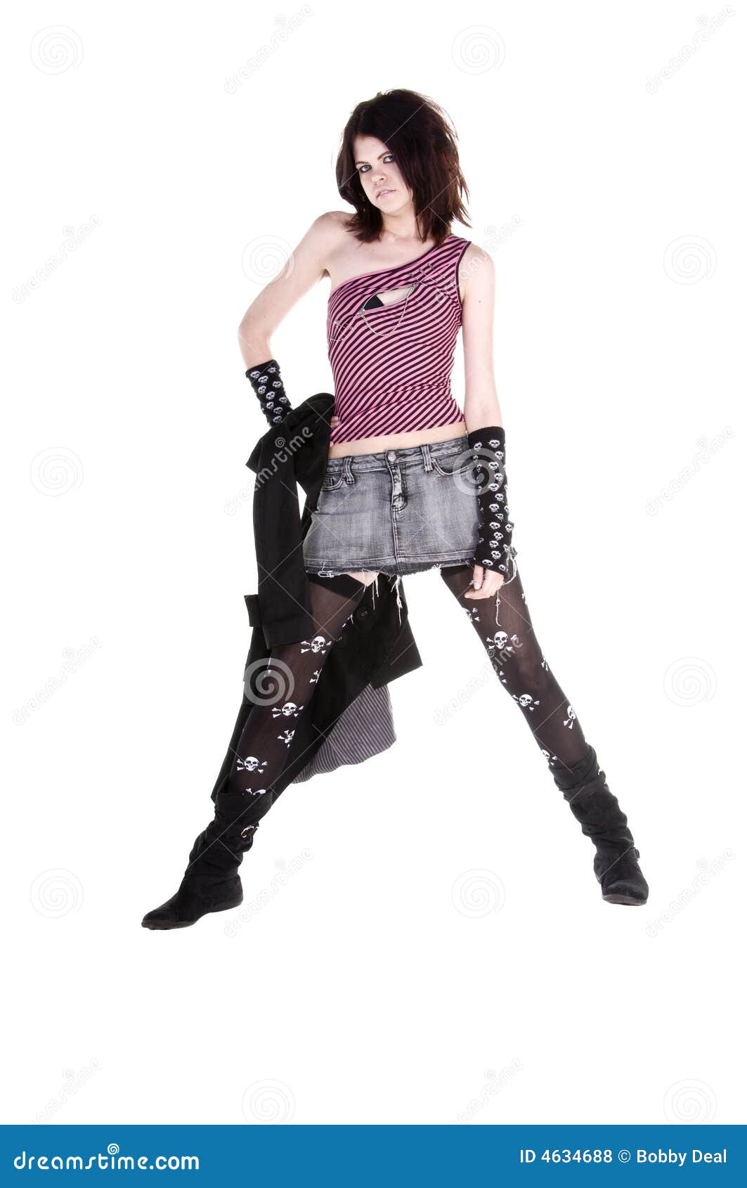 Pirate Punk Princess stock photo. Image of fashion, blue - 4634688