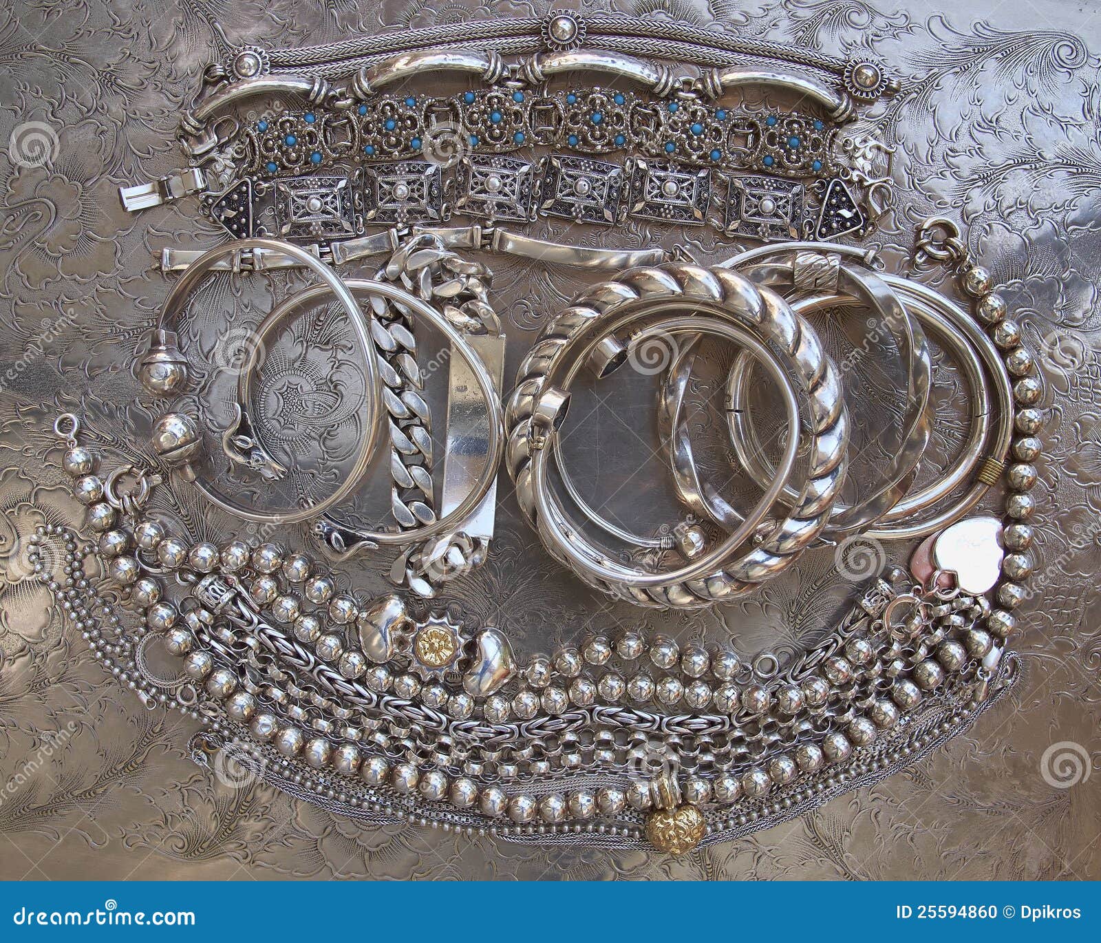 Pirate s silver treasure stock photo. Image of closeup - 25594860