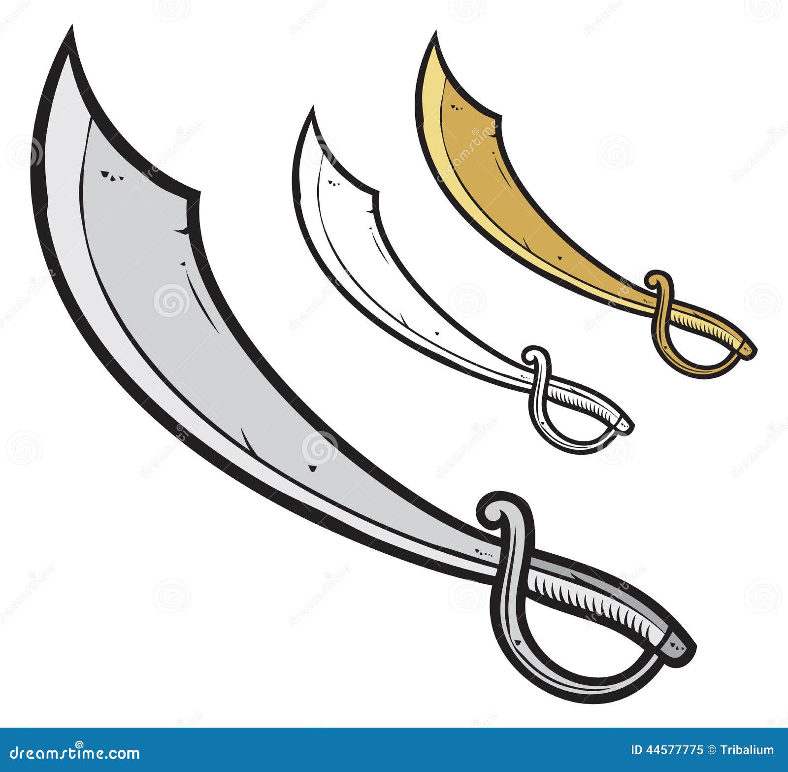 Pirate sabre stock vector. Illustration of army, medieval - 44577775