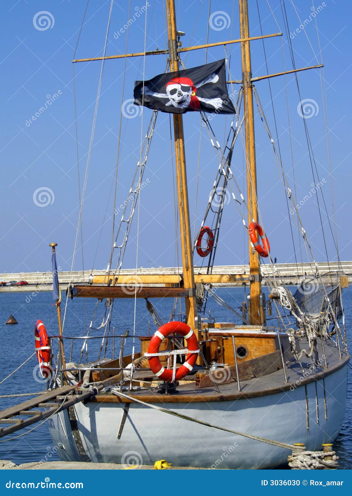 Pirate sail boat stock photo. Image of sailing, colors - 3036030
