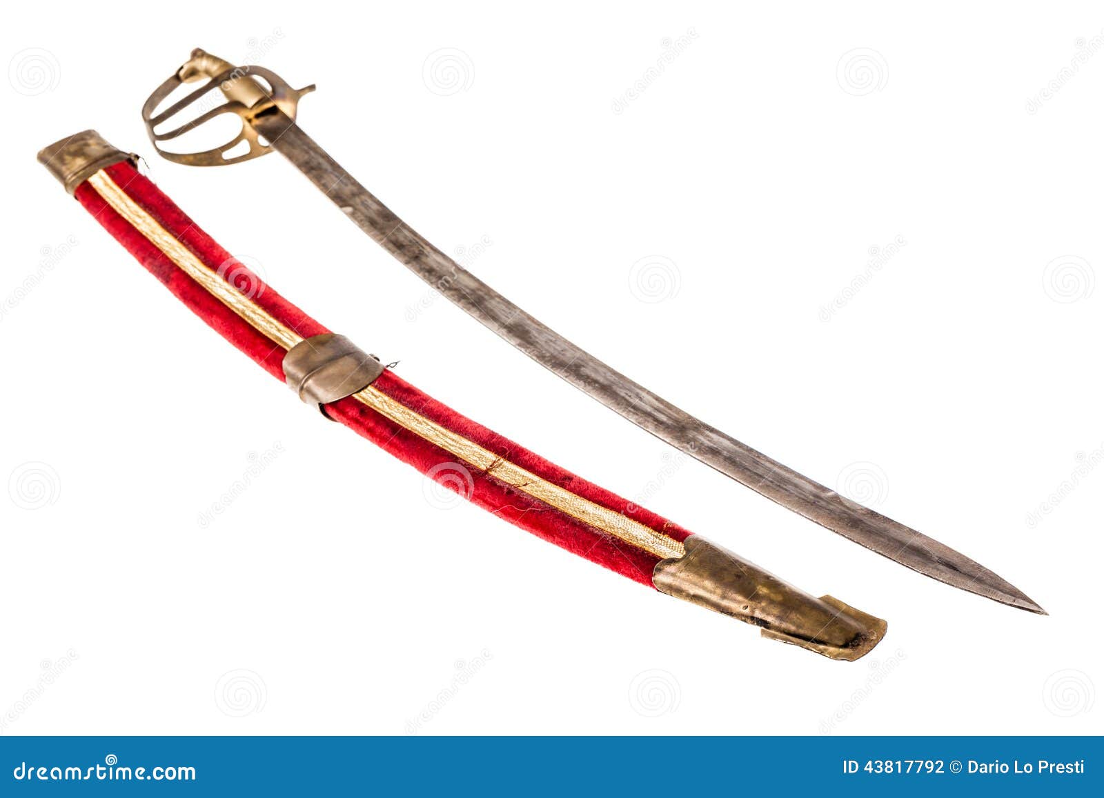 Pirate scimitar stock photo. Image of blade, gold, iron - 43817792