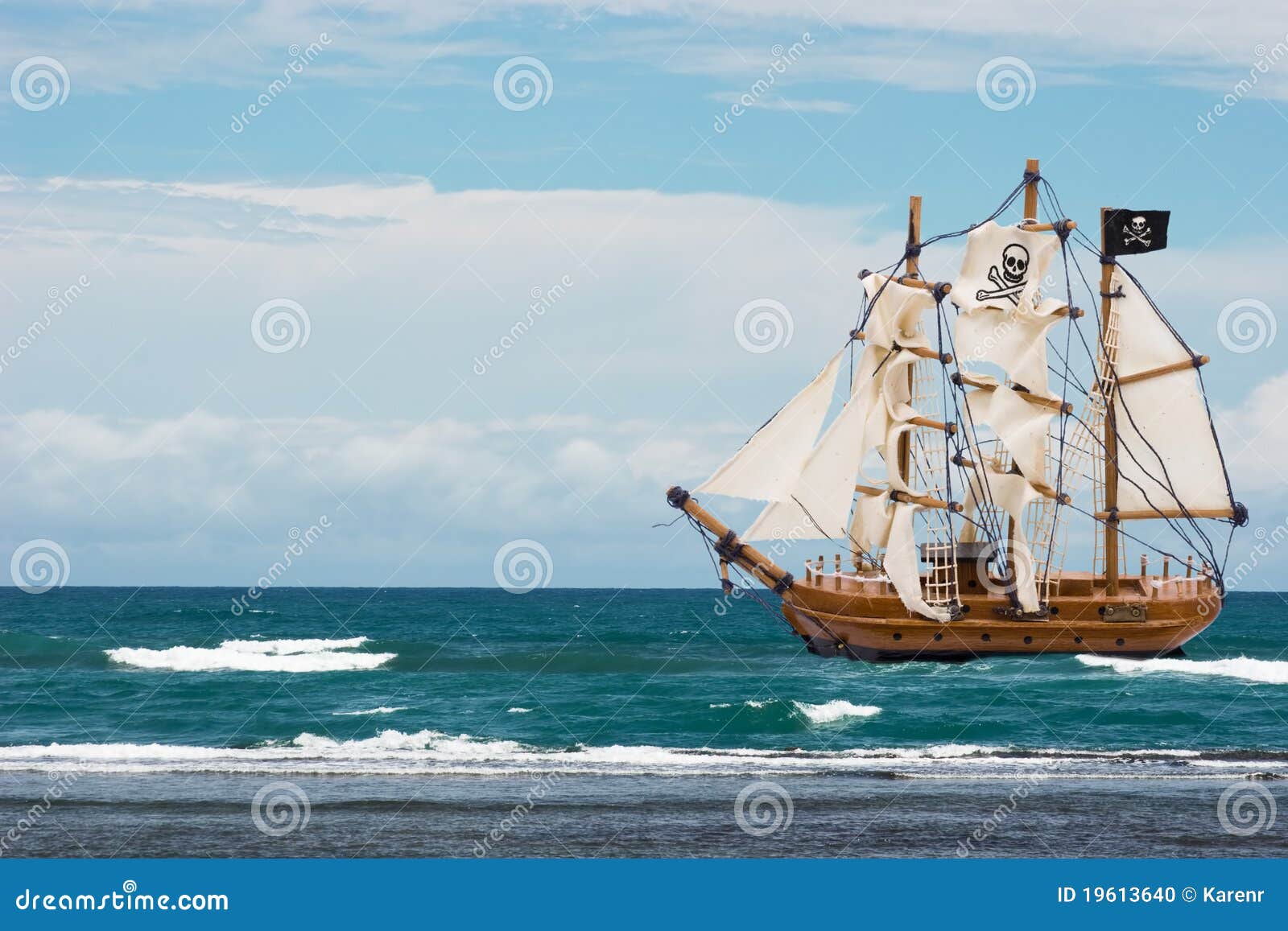 Pirate Ship stock photo. Image of capture, ocean, pirate - 19613640