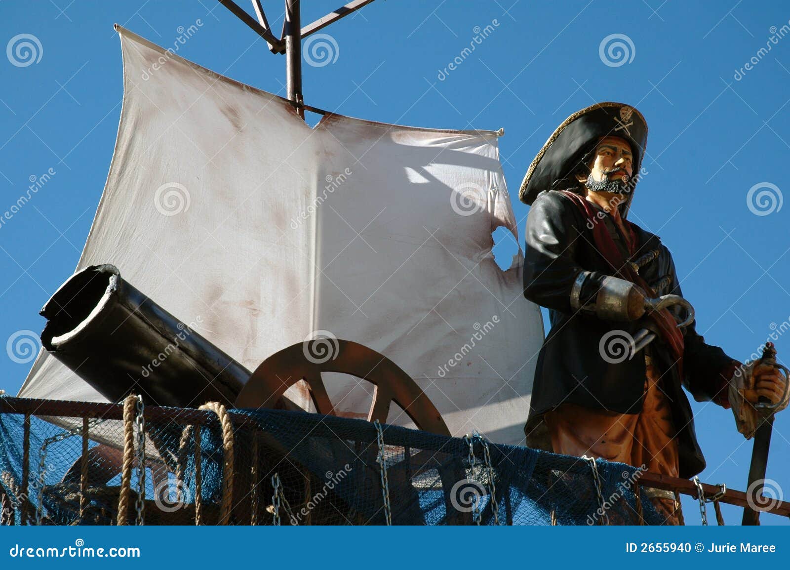 Pirate on ship. stock photo. Image of pirate, thief, captain - 2655940