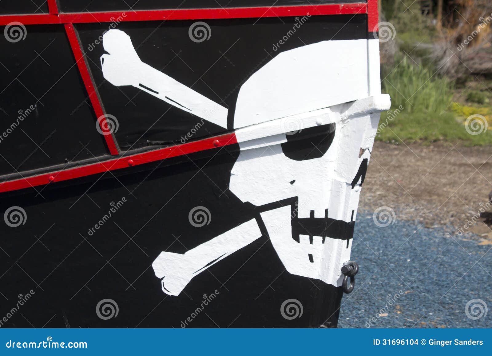 Pirate Ship Bow stock photo. Image of painted, white - 31696104