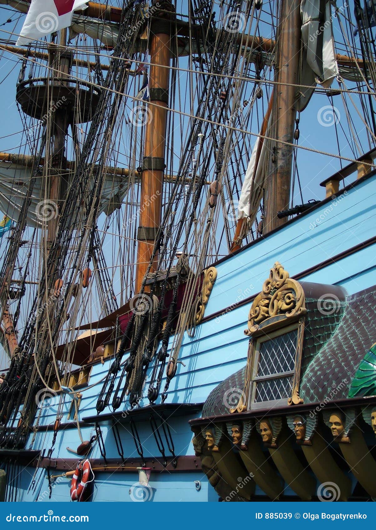 Pirate Ship II stock image. Image of high, tall, backgrouond - 885039