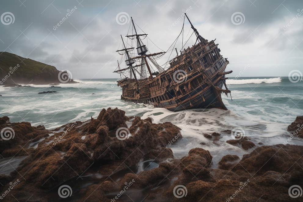Pirate Shipwrecked and Decayed after Years of Being at the Bottom of ...