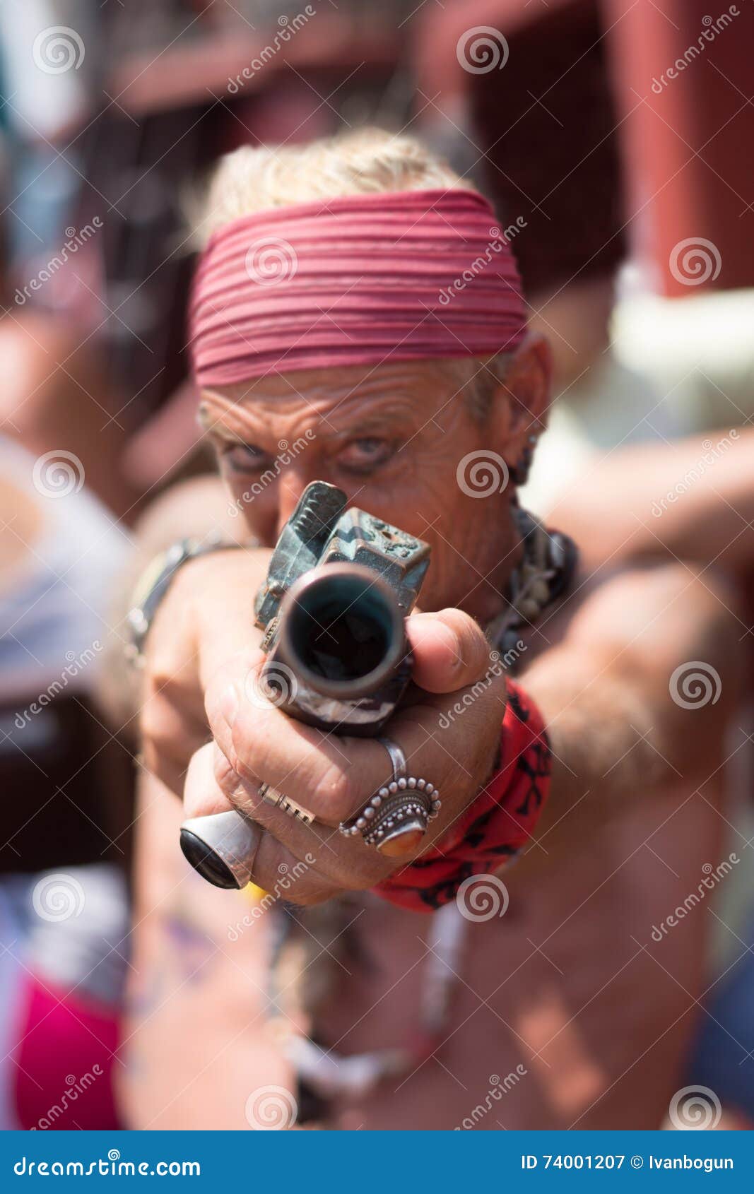 Pirate shooting stock image. Image of expression, person - 74001207