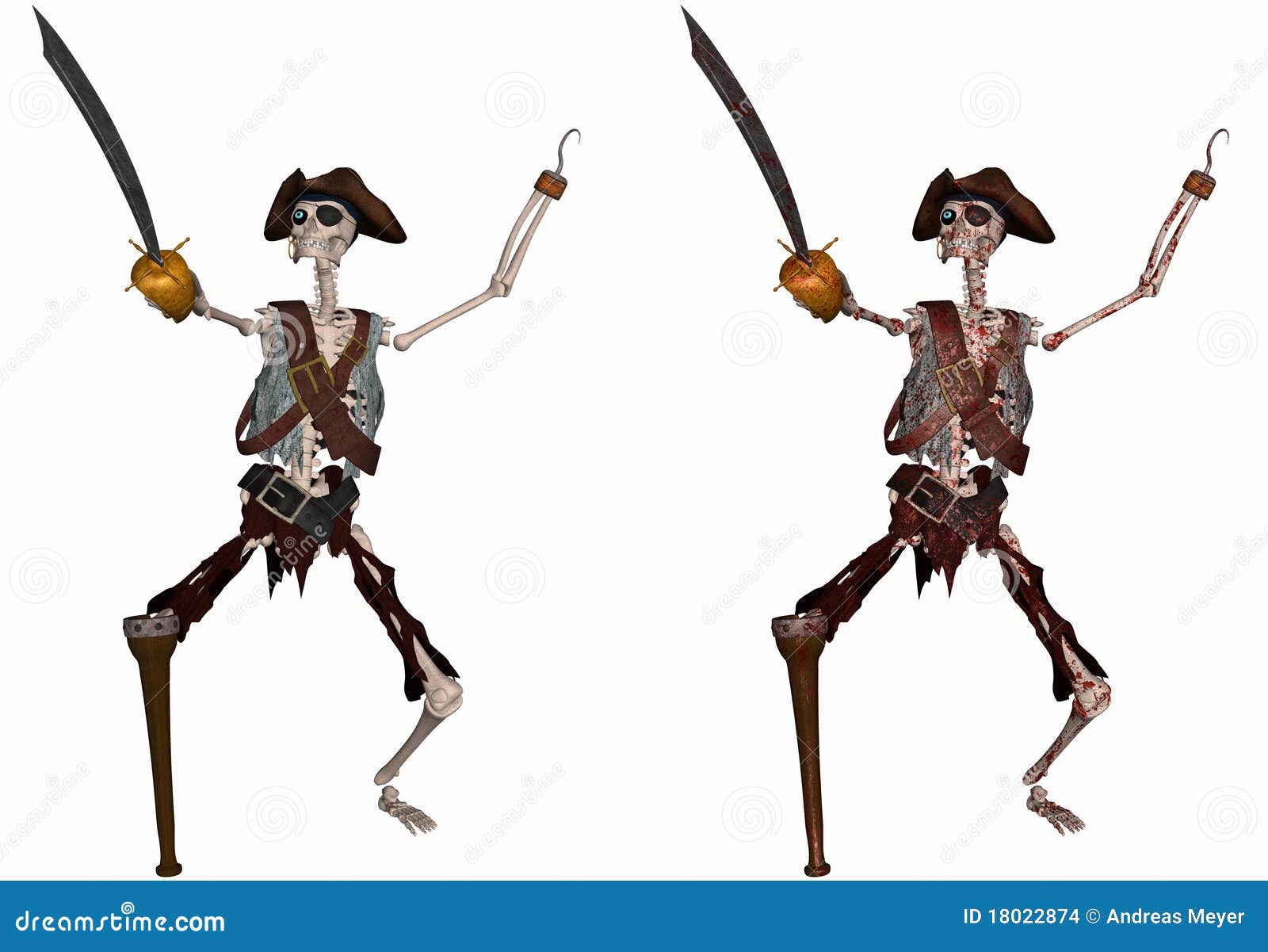 Pirate Skeleton stock illustration. Illustration of investigation ...