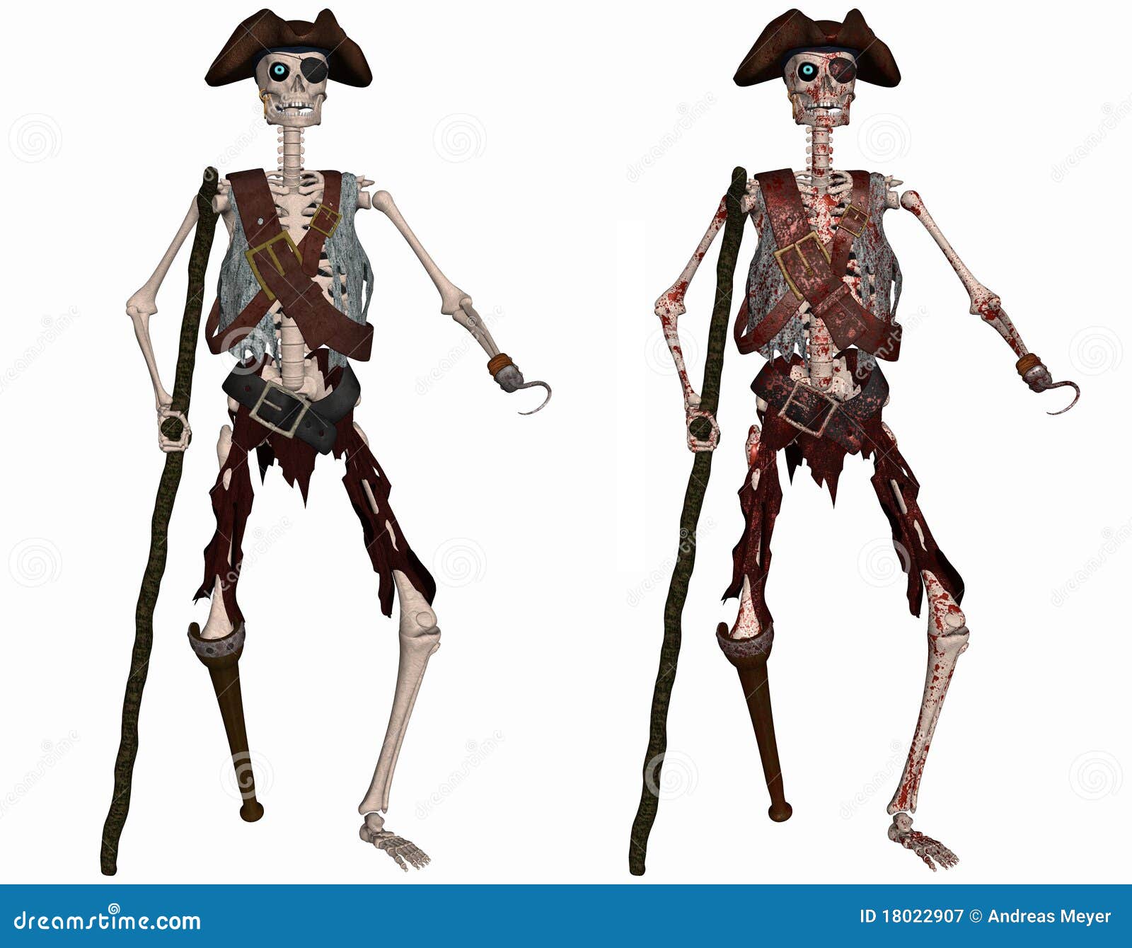 Pirate Skeleton With Sabre And Treasure Chest Royalty-Free Illustration ...