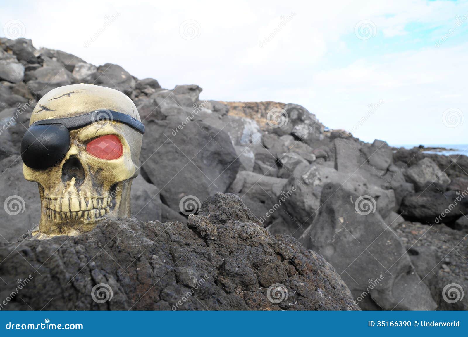 Pirate Skull stock photo. Image of death, background - 35166390