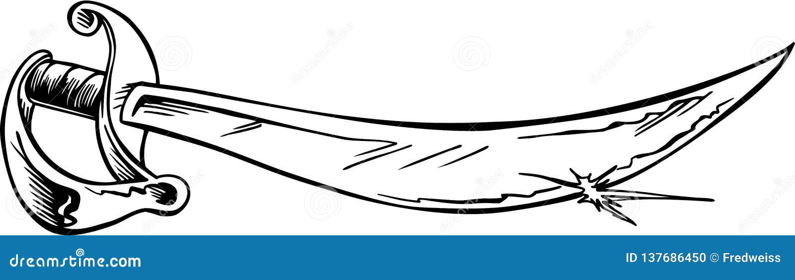 Pirate Sword Vector