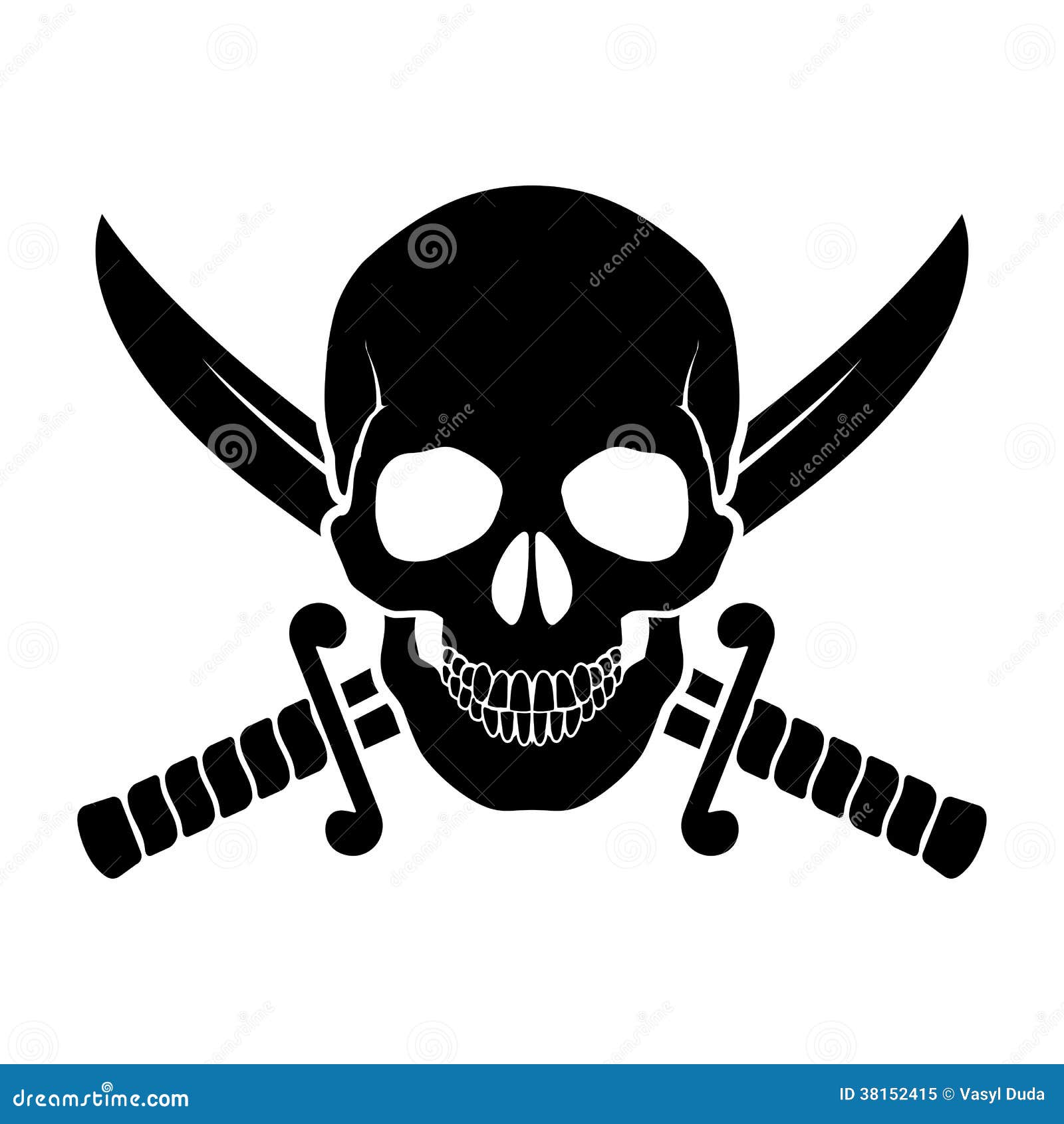 Pirate symbol stock vector. Illustration of death, dead - 38152415