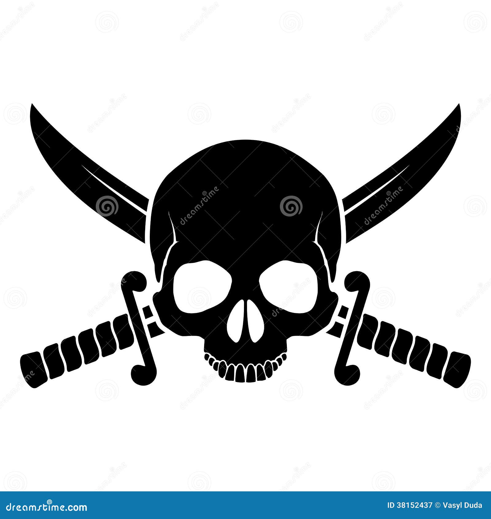 Pirate symbol stock vector. Illustration of piracy, message - 38152437