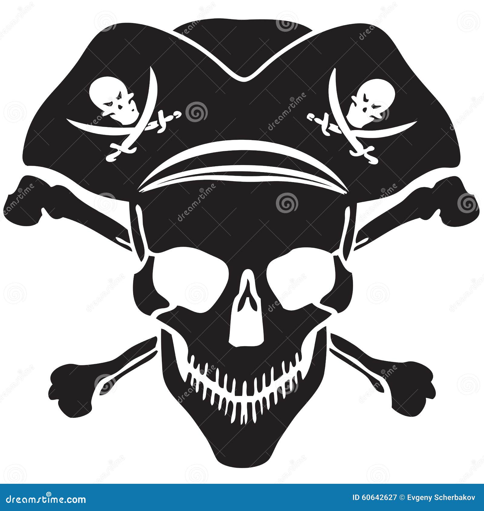 Pirate Symbol Jolly Roger Skull Stock Illustration Illustration Of