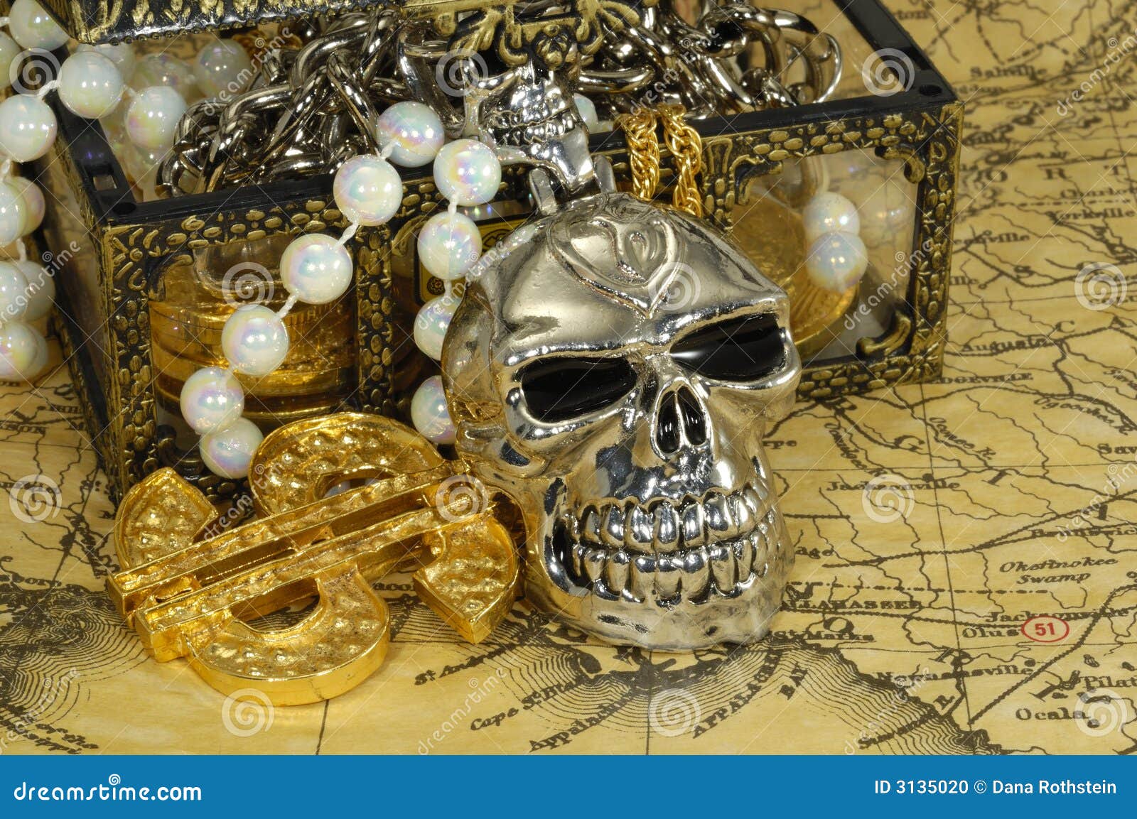 Pirate Treasure Map Royalty-Free Stock Image | CartoonDealer.com #119141866
