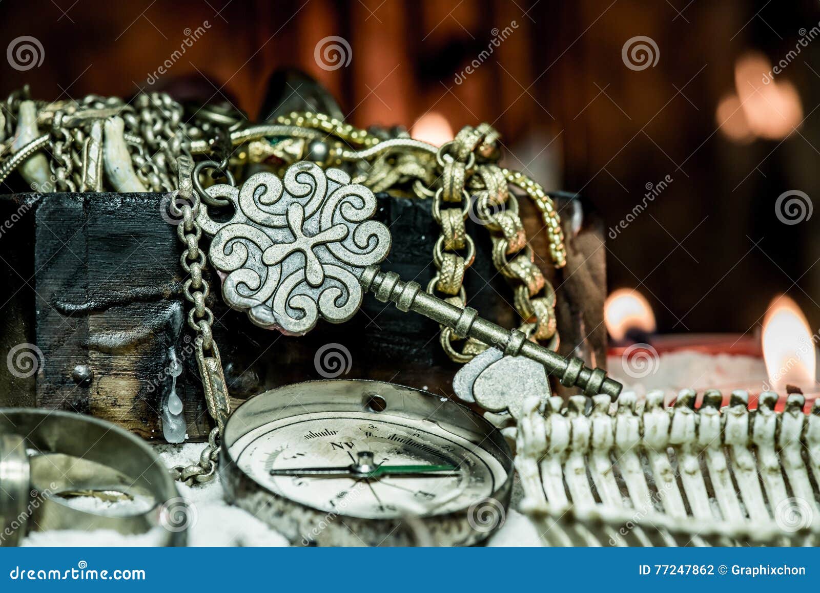 Pirate treasure key stock photo. Image of fortune, columbus - 77247862