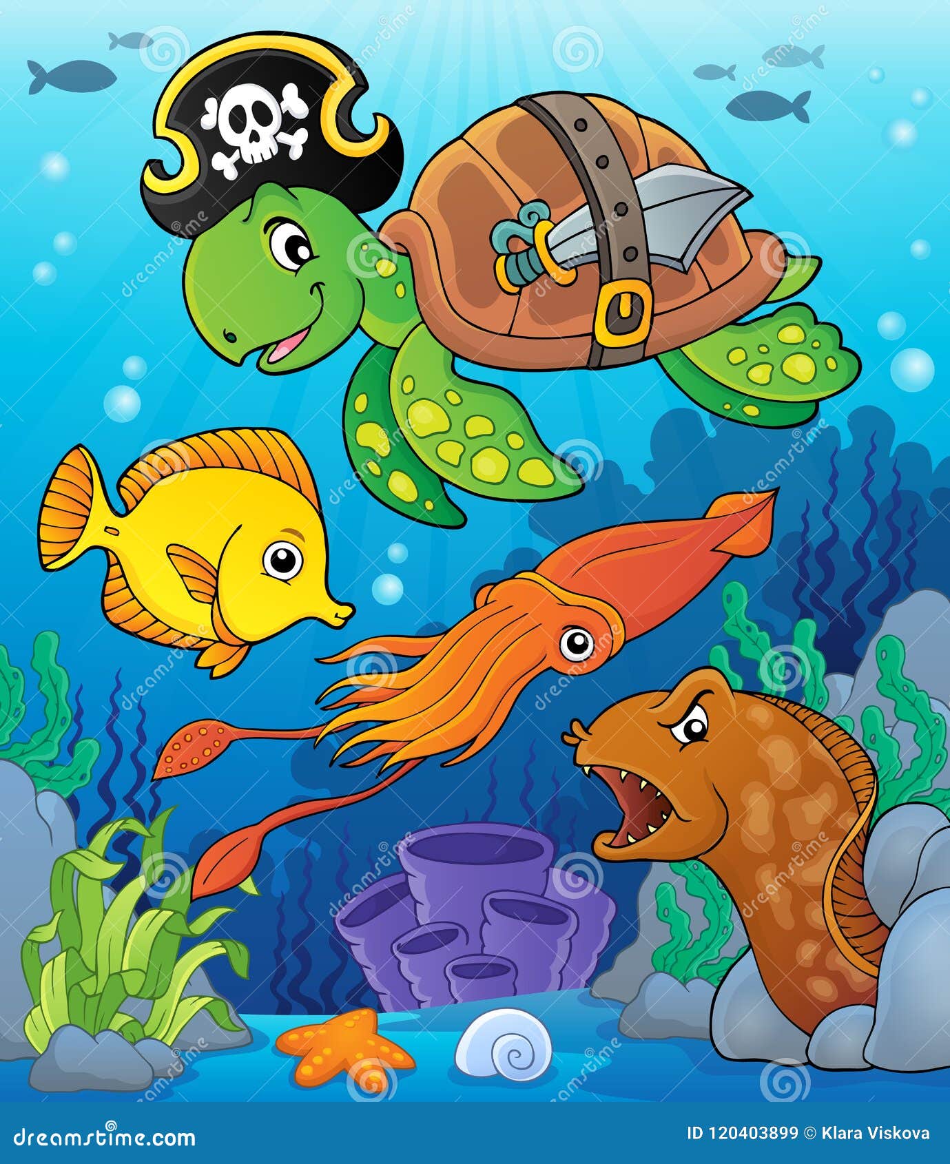 Pirate Turtle Theme Image 4 Stock Vector - Illustration of buccaneer ...