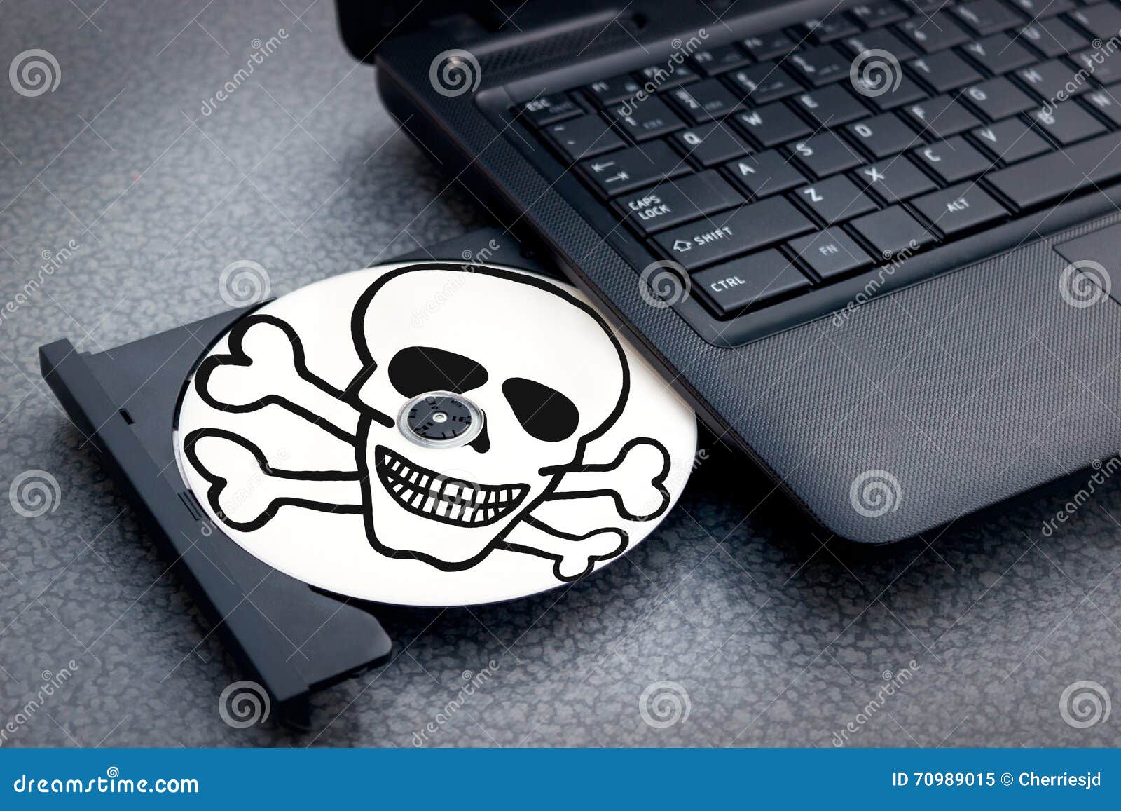 Pirated disc in notebook stock image. Image of copyright - 70989015