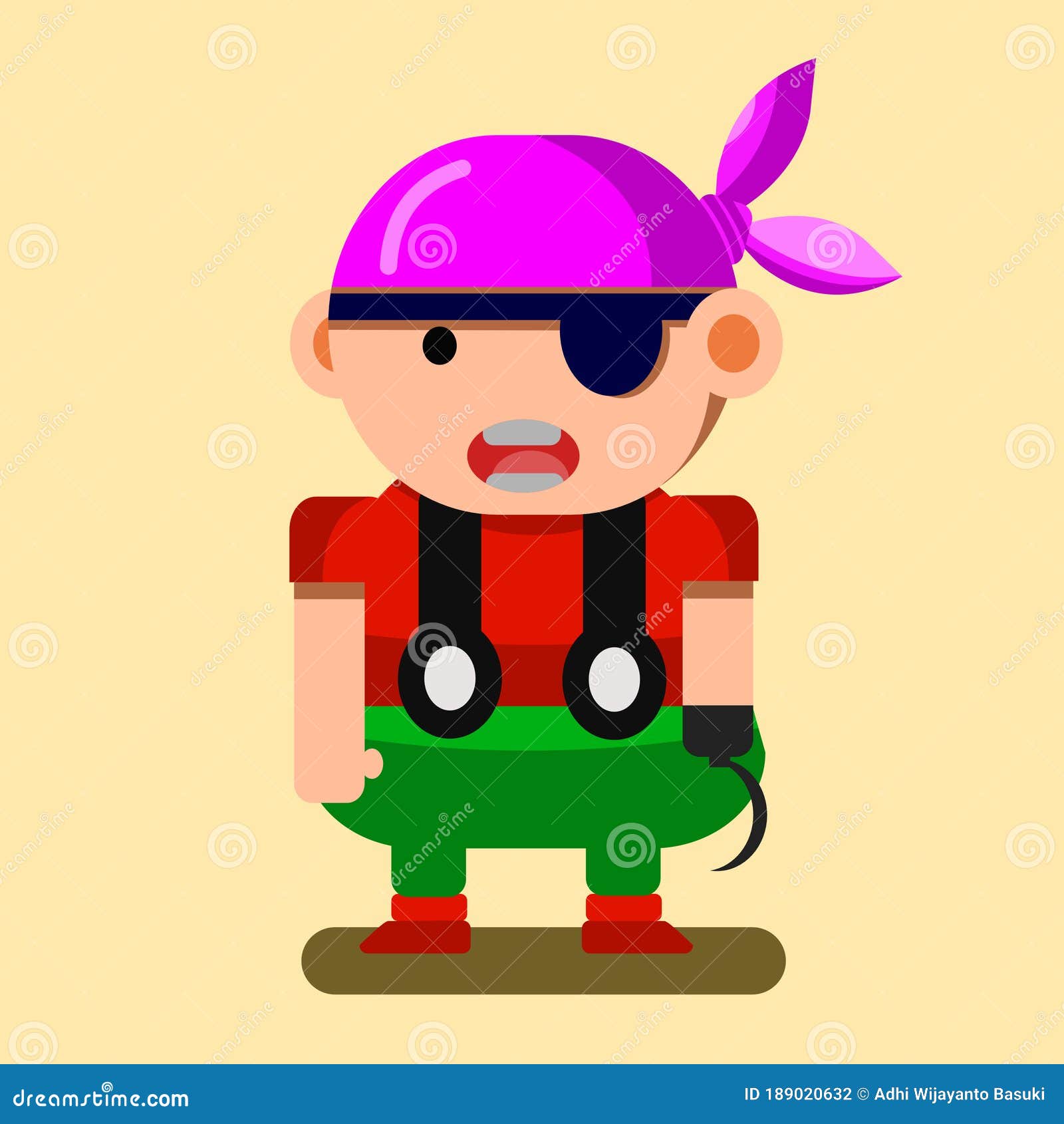 Pirates Game Character Illustrator Illustrasi Avatar Game Developer ...