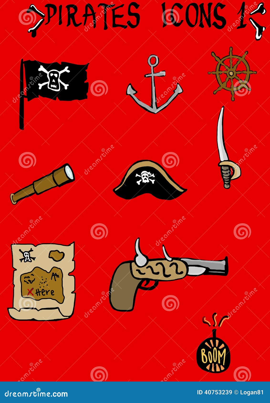 Red Pirates Stock Illustrations – 690 Red Pirates Stock Illustrations ...
