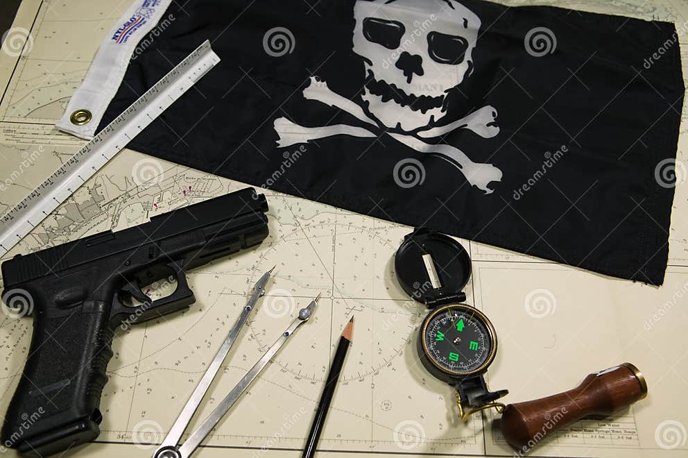 Pirates plotting to attack stock photo. Image of concepts - 6336106