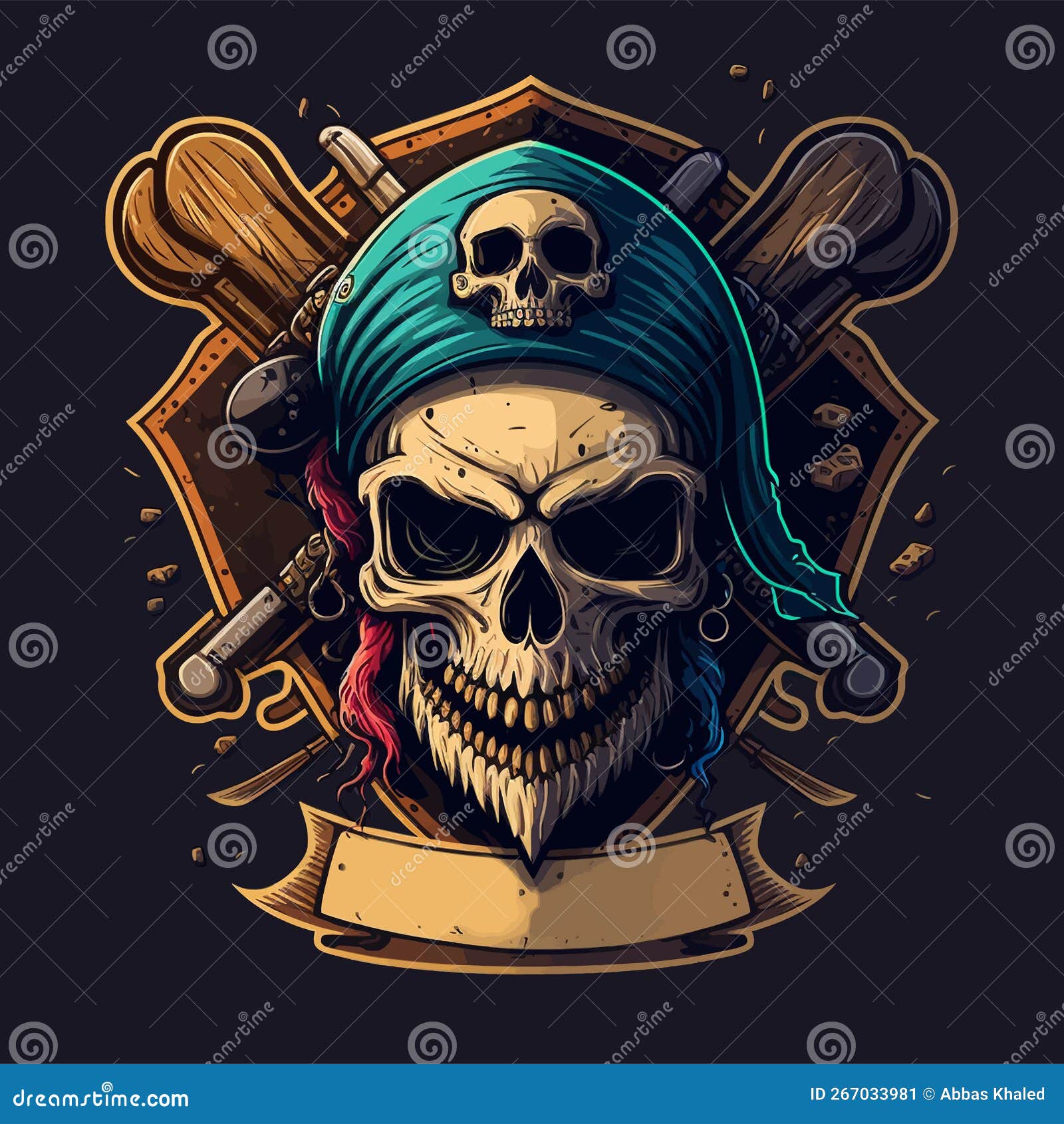 Pirates Skull Mascot Logo Design Vector Illustration | CartoonDealer ... Pirates Skull Mascot Logo Design Vector Illustration | CartoonDealer ...