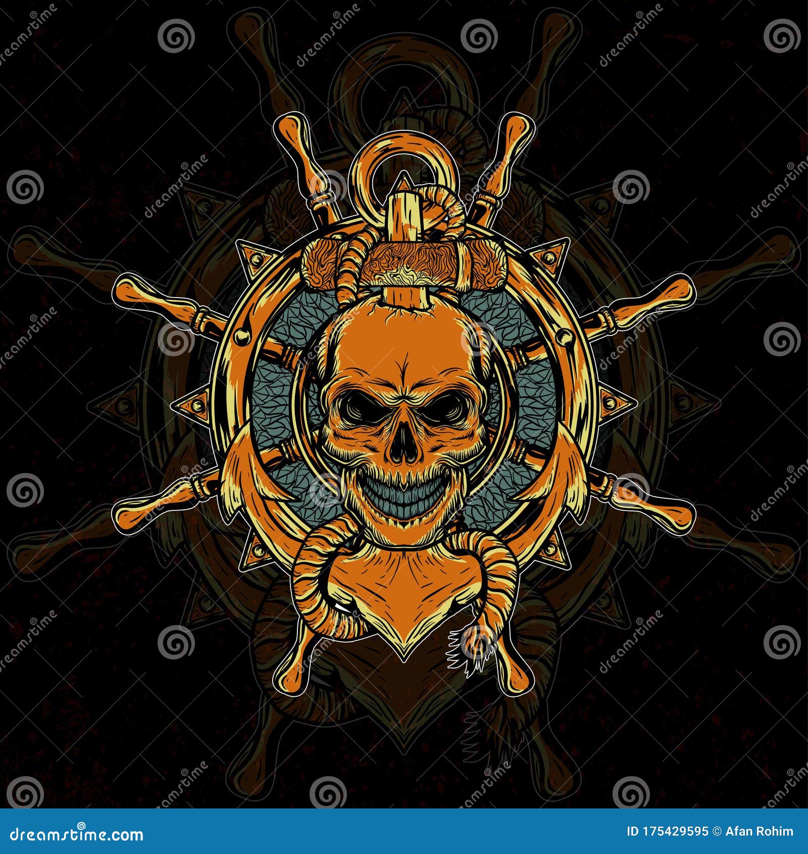 Pirates Skull Vector Illustration Stock Vector - Illustration of vector ...