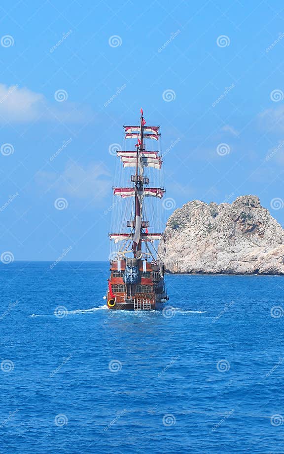 Piratical ship stock photo. Image of piracy, mediterranean - 25179910