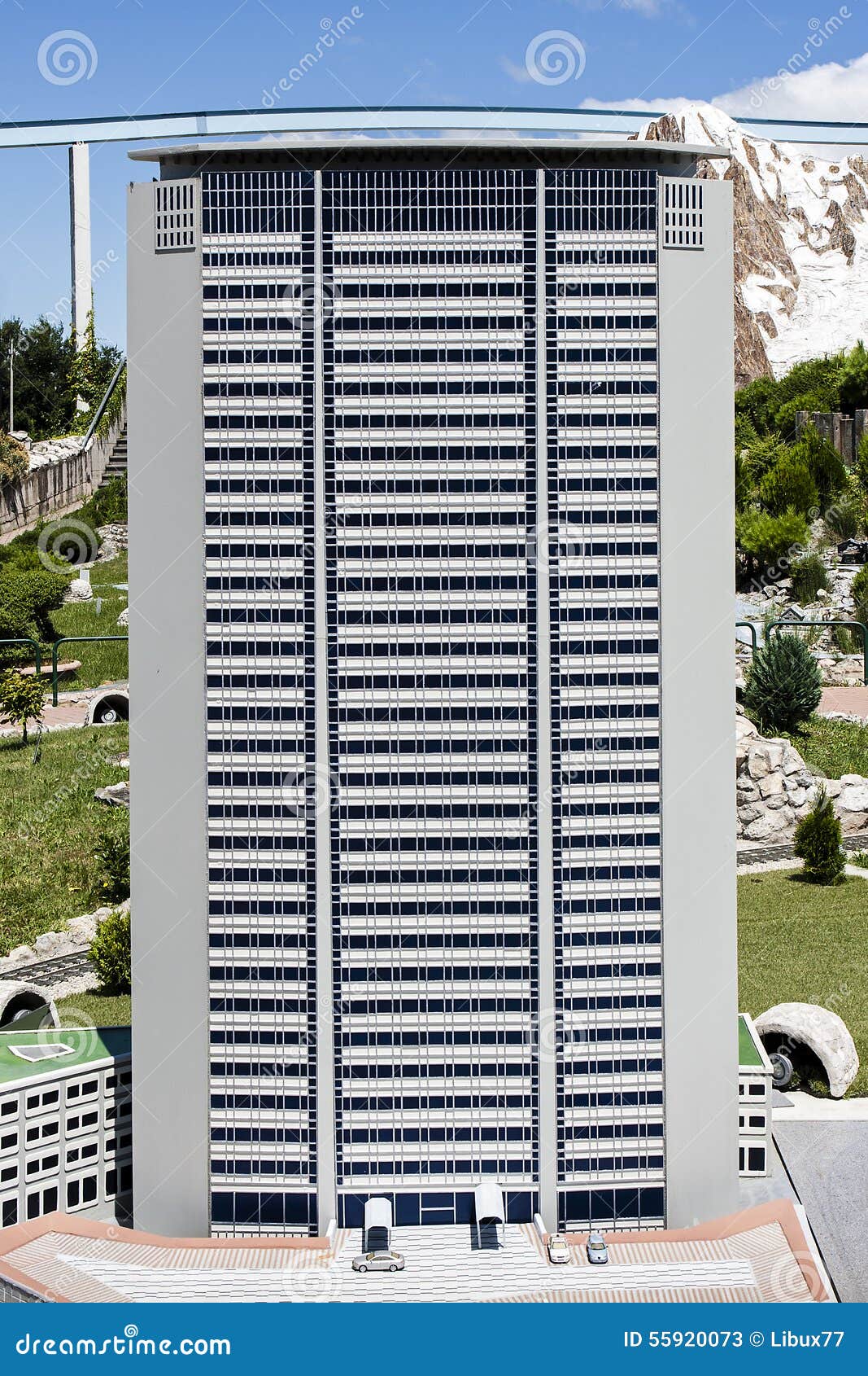Pirelli Tower Skyscraper Milan Italy Mini Tiny Stock Image - Image of ...