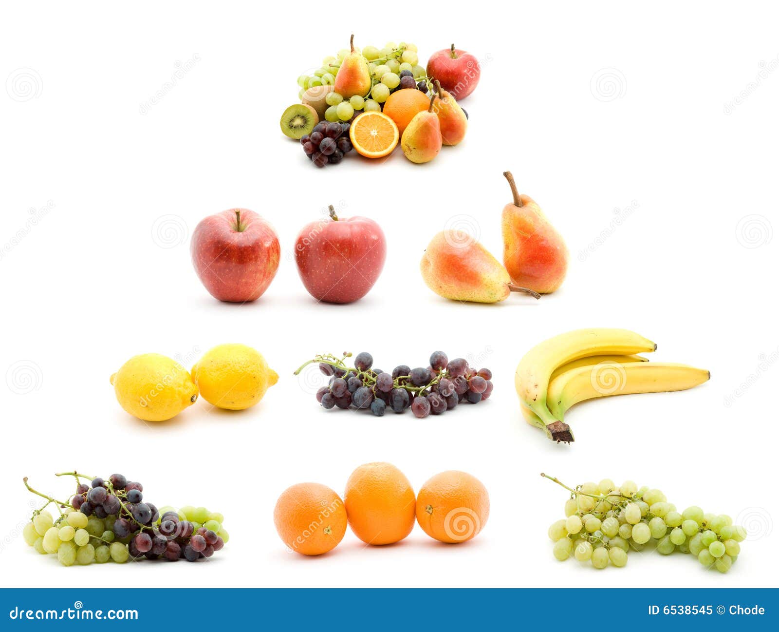 Pirámide De La Fruta Foto de archivo libre de regalías - Imagen: 6538545