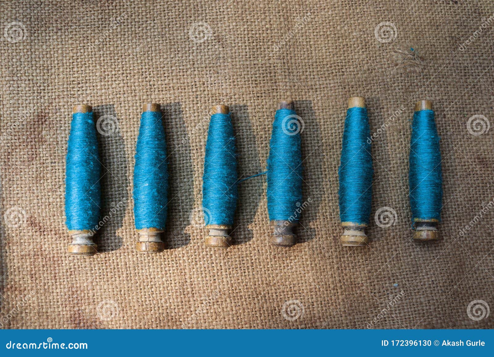 Pirn Bobbin for Hand Shuttle for Handloom Weaving Saree Stock Photo ...