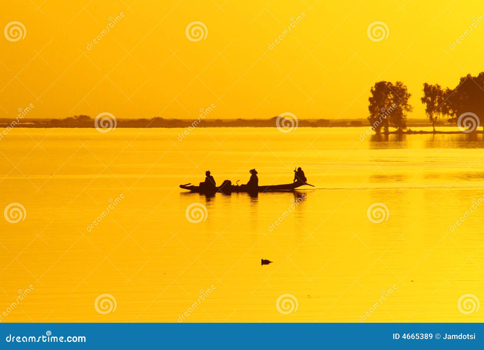Pirogue on Niger river stock image. Image of boat, background - 4665389