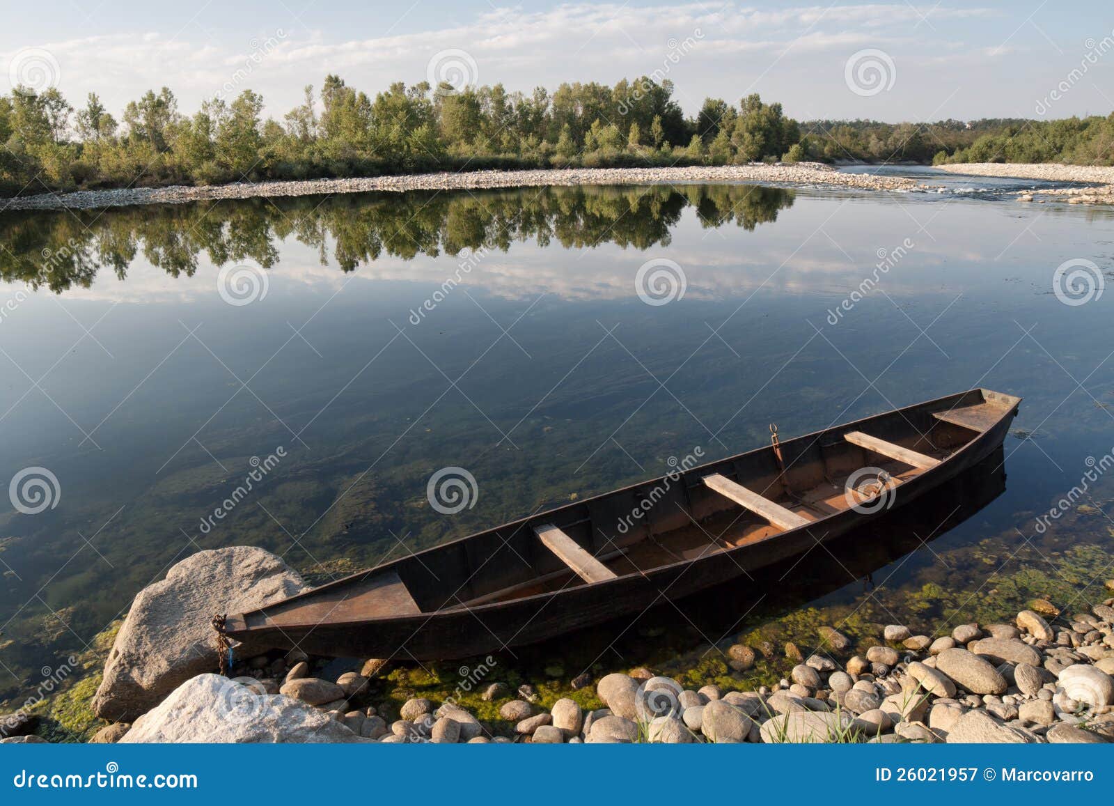 Pirogue on a river stock image. Image of riverbank, outdoors - 26021957