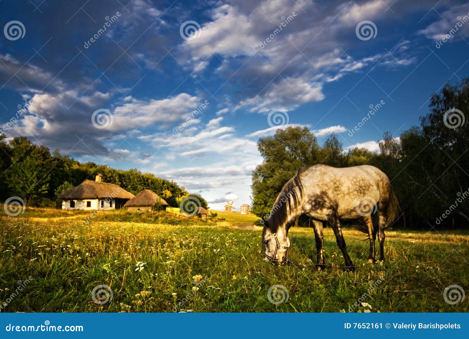 Pirohovo stock image. Image of architecture, horse, clouds - 7652161