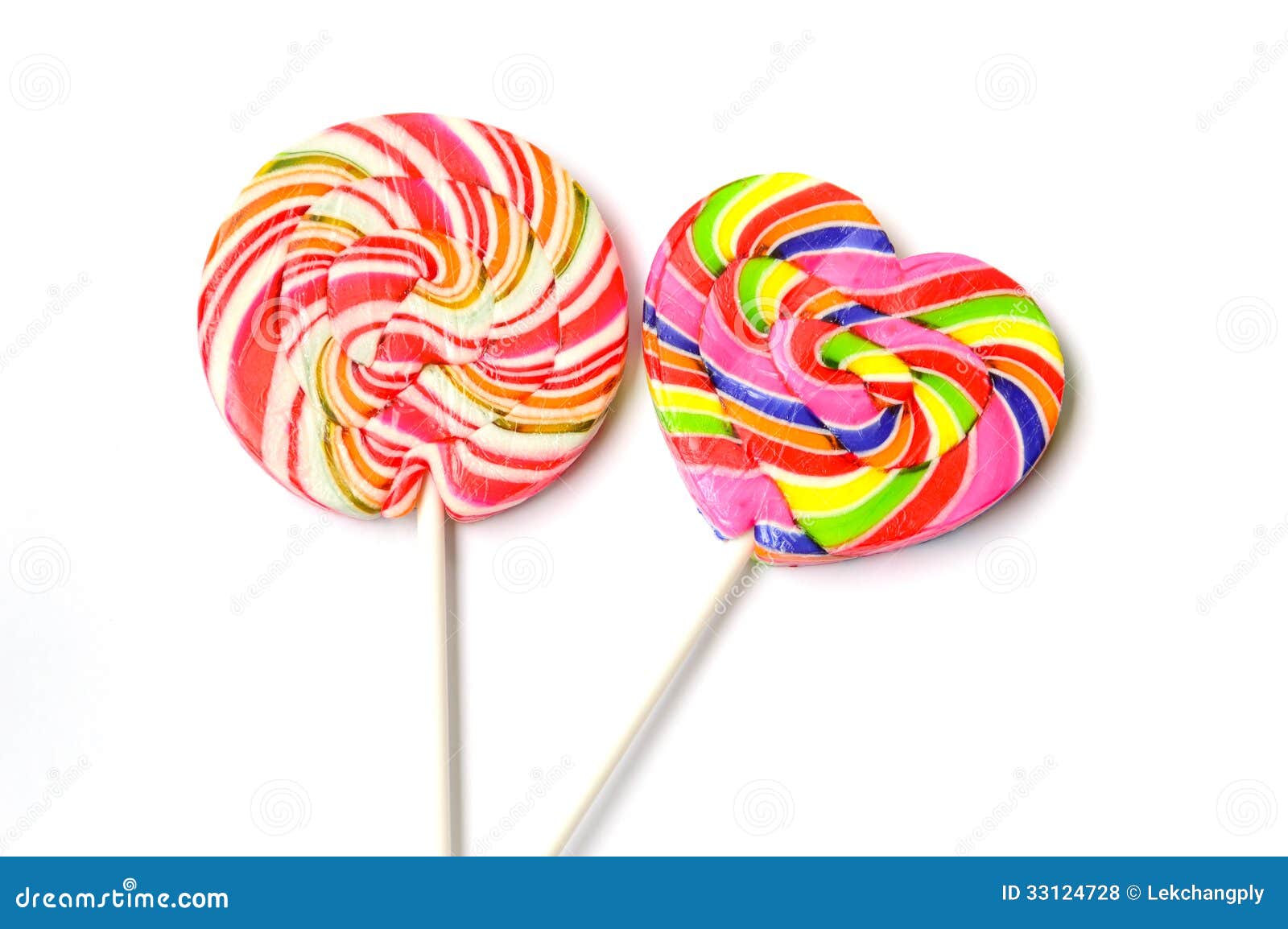 Piruleta Colorida En El Fondo Blanco Foto de archivo - Imagen de sabor ...