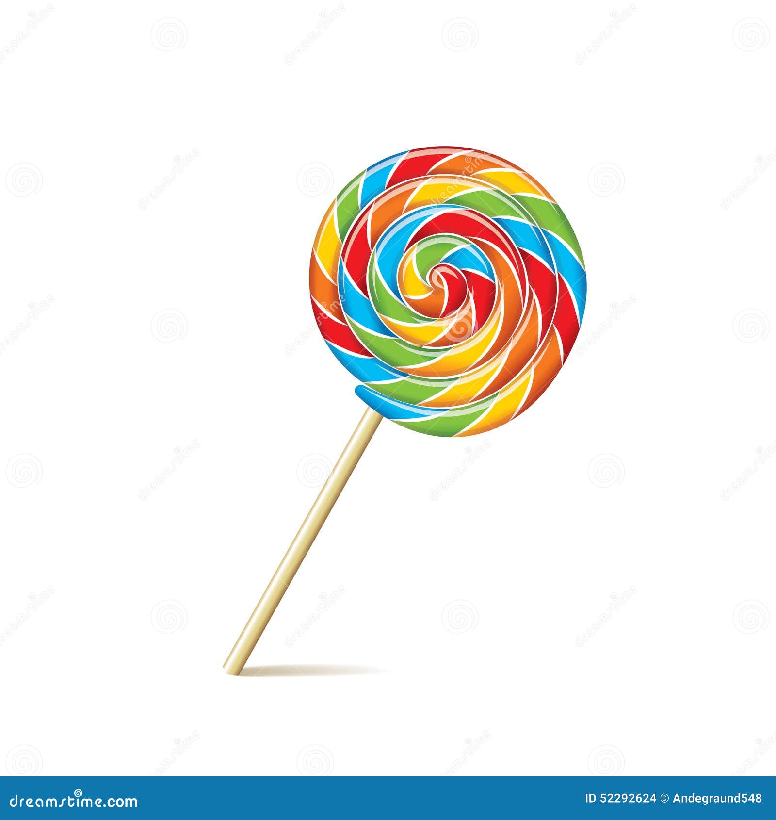 Pirulito Colorido No Vetor Branco Ilustração do Vetor - Ilustração de ...