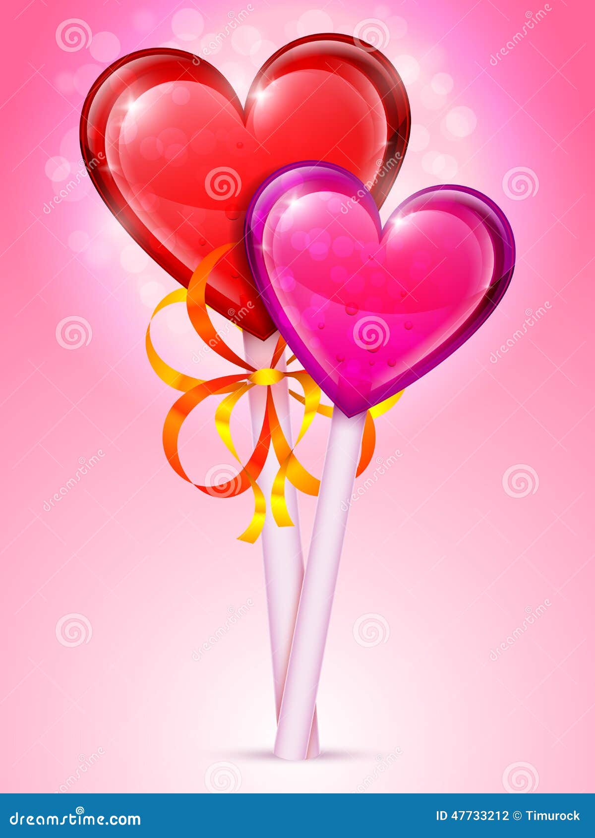 Pirulitos do coração ilustração do vetor. Ilustração de romântico ...