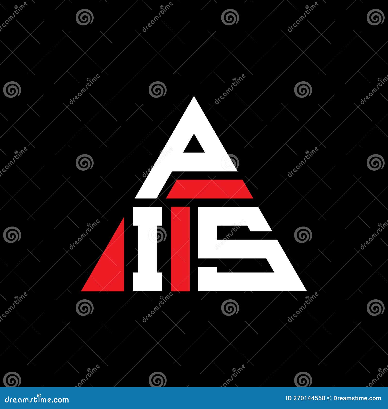 PIS Triangle Letter Logo Design with Triangle Shape. PIS Triangle Logo ...