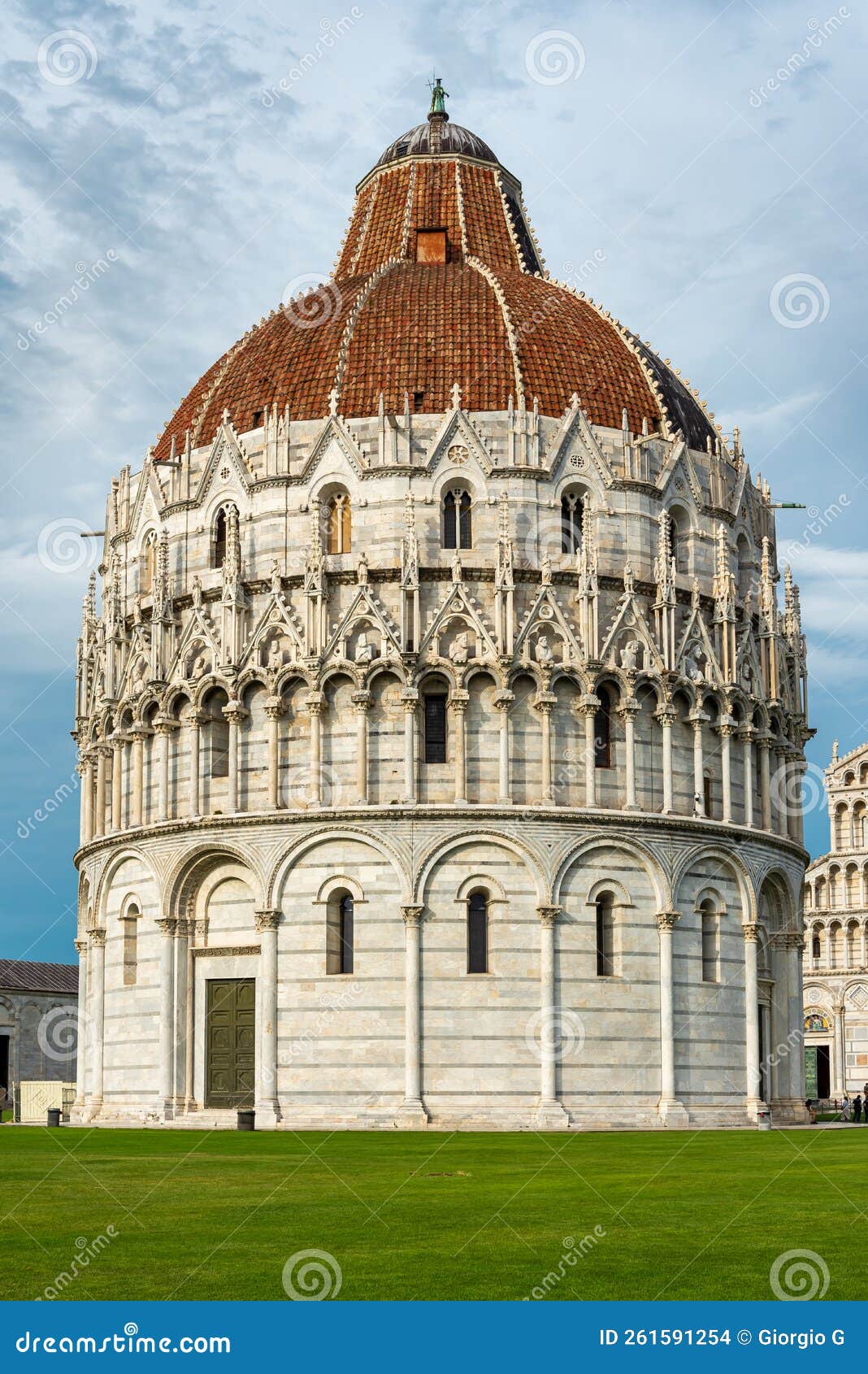BaptisteryÂ´s dome in Pisa editorial stock image. Image of destination ...