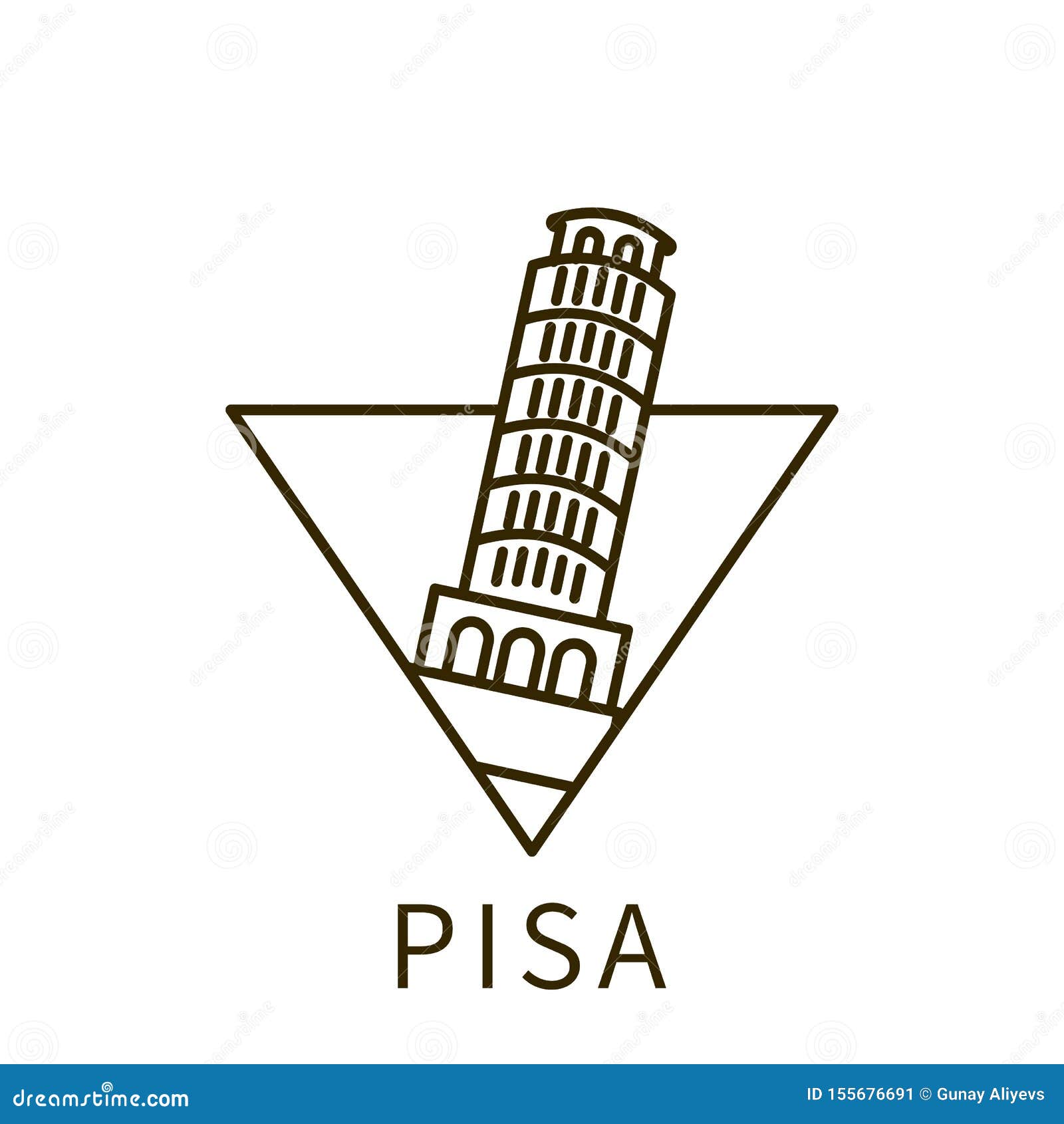 Pisa Icon From Italy Collection. Simple Line Pisa Icon For Templates ...