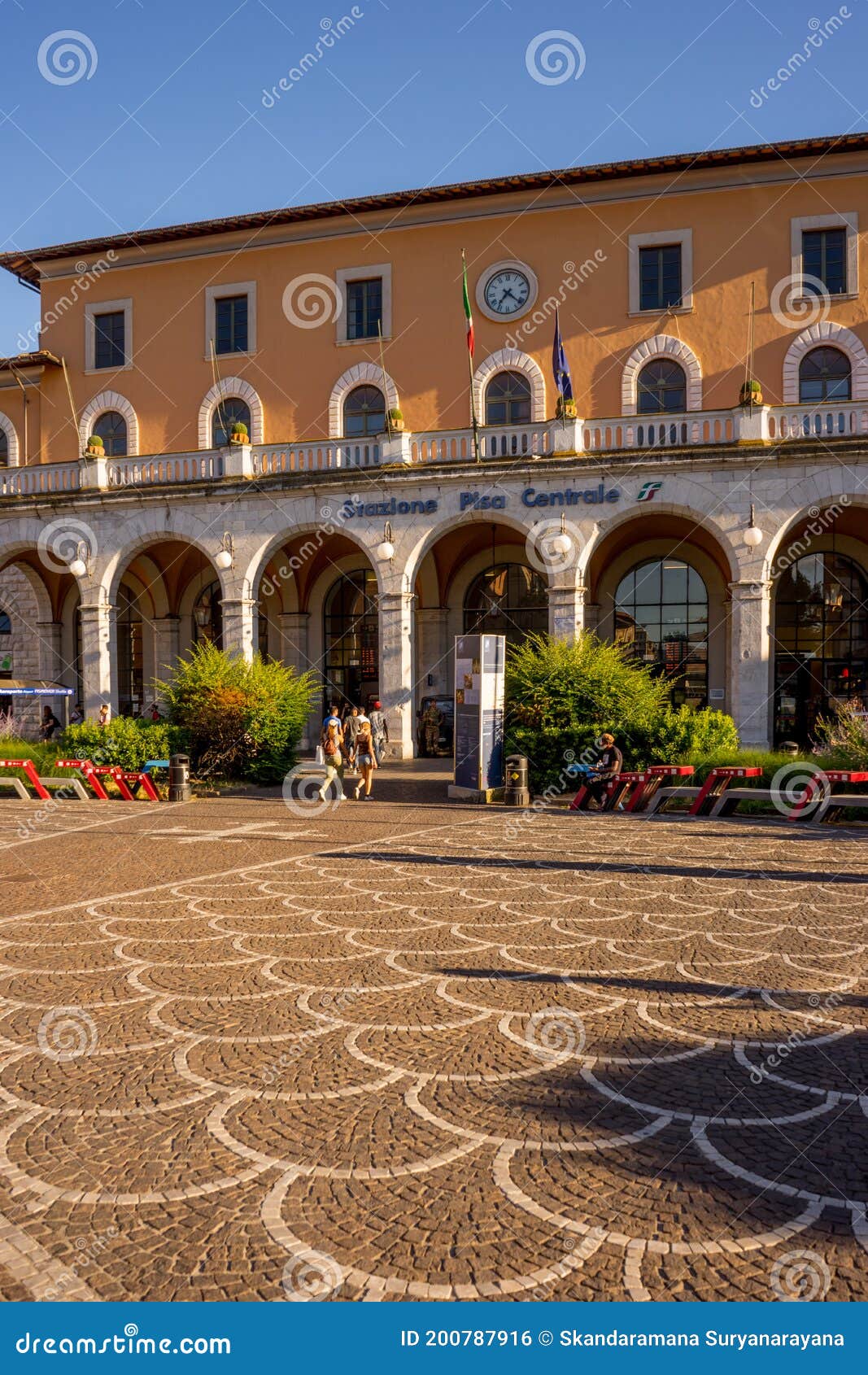 Pisa, Italy - 25 June 2018: the Pisa Centrale Railway Station in Pisa ...