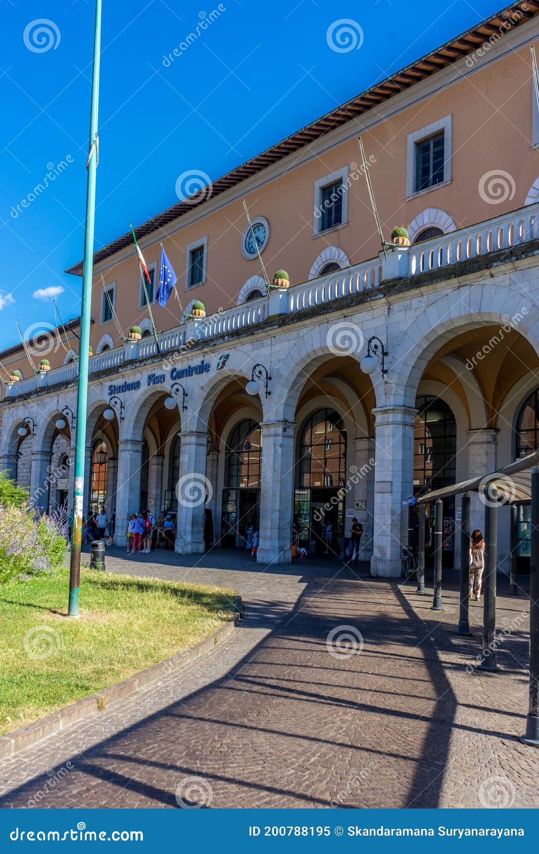 Pisa, Italy - 25 June 2018: the Pisa Centrale Railway Station in Pisa ...