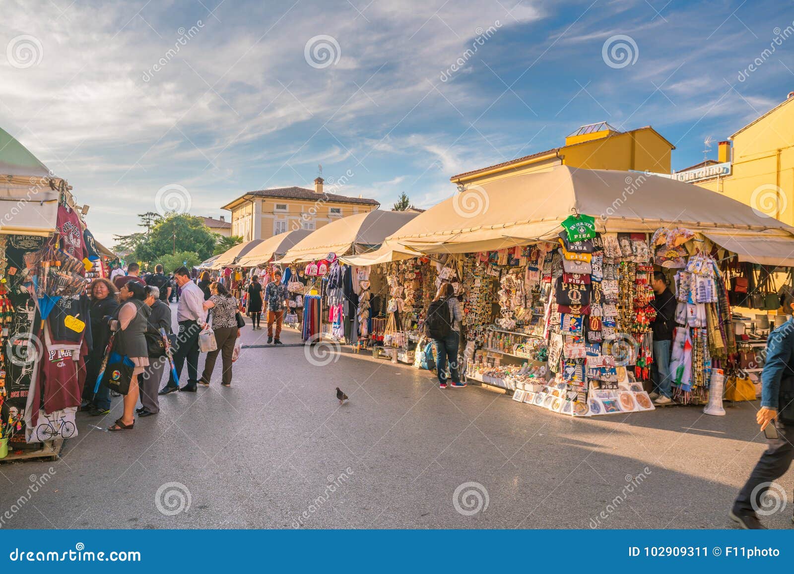 Souvenir Shops in Front of Gate of Pisa Editorial Photo - Image of ...