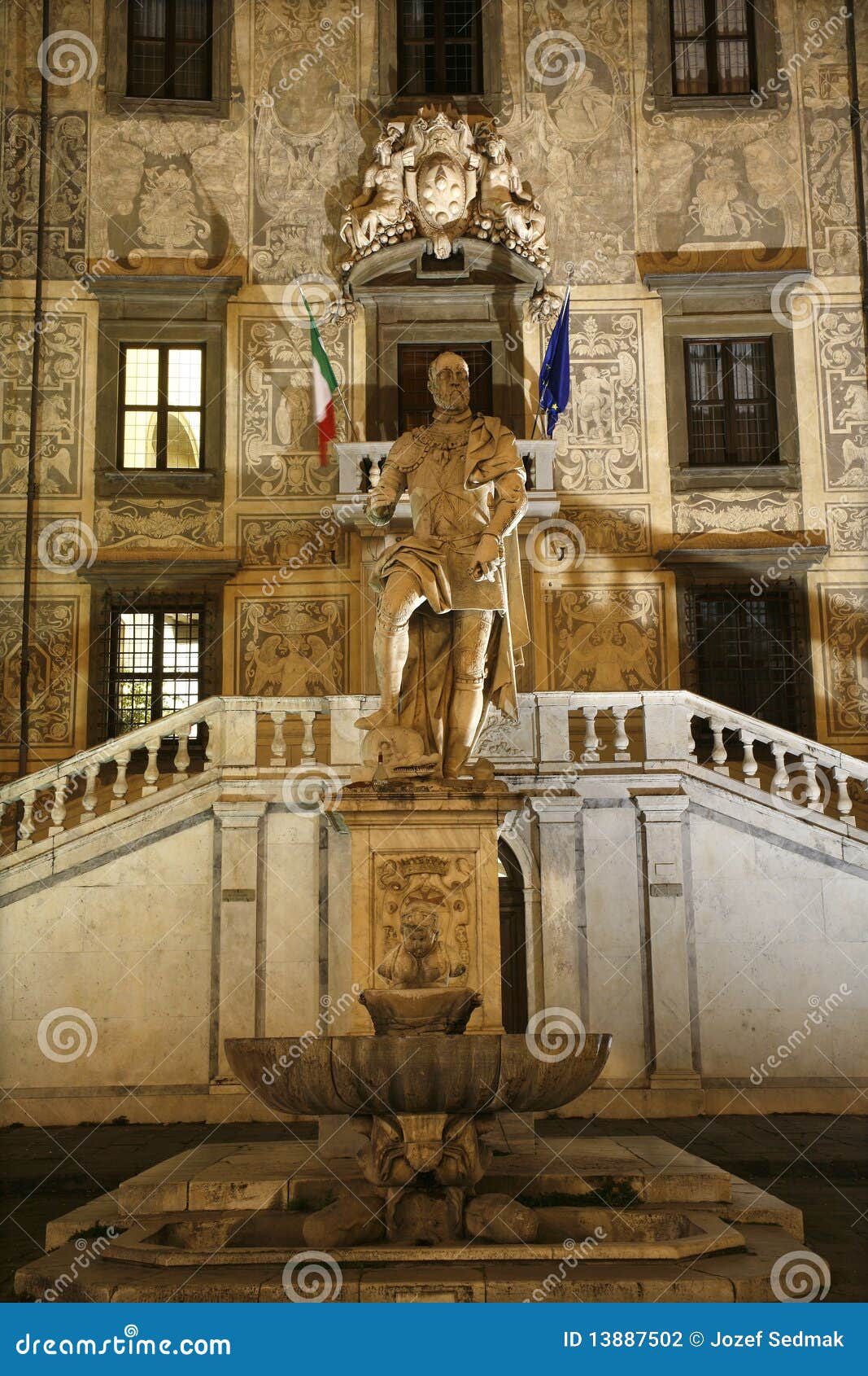 Pisa - Statue of Cosimo I De Medic Stock Photo - Image of statuary ...