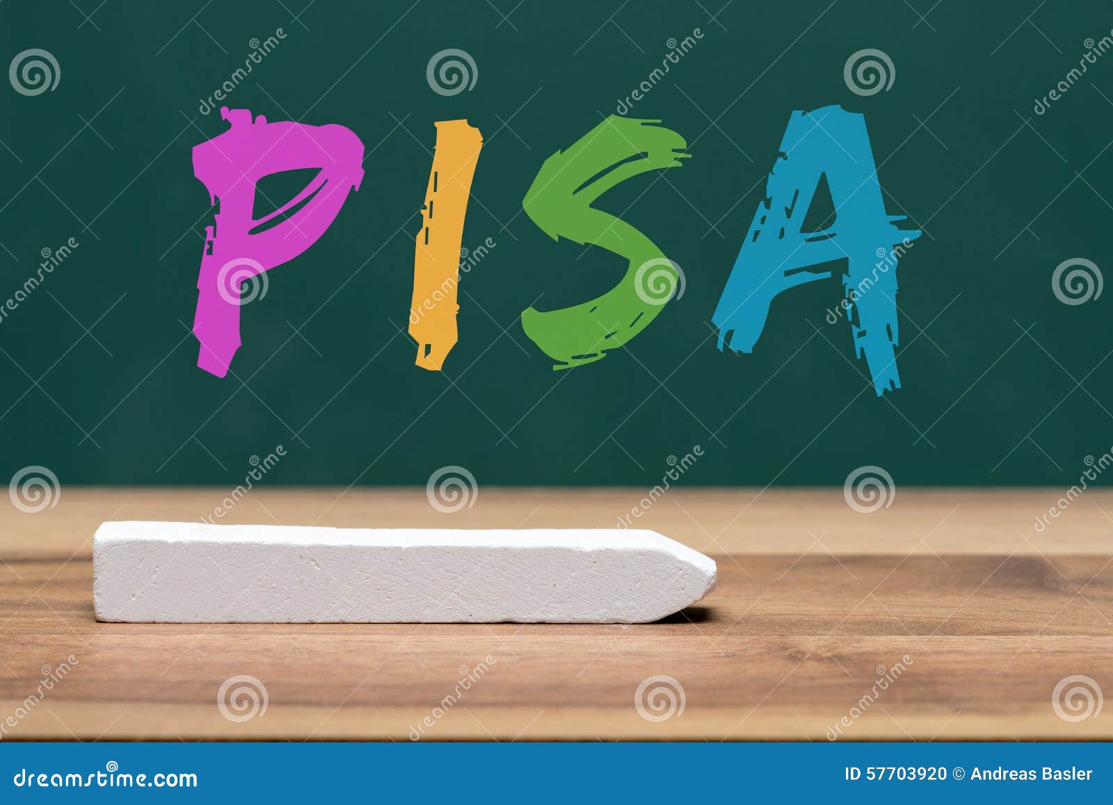 Pisa Study Written on Classroom Board Stock Photo - Image of study ...