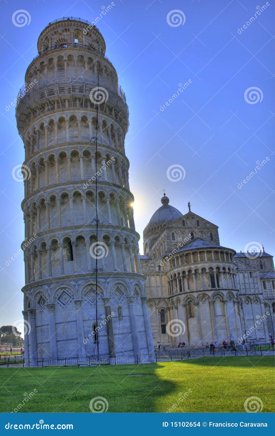Pisa tower stock photo. Image of shadow, leaning, tower - 15102654